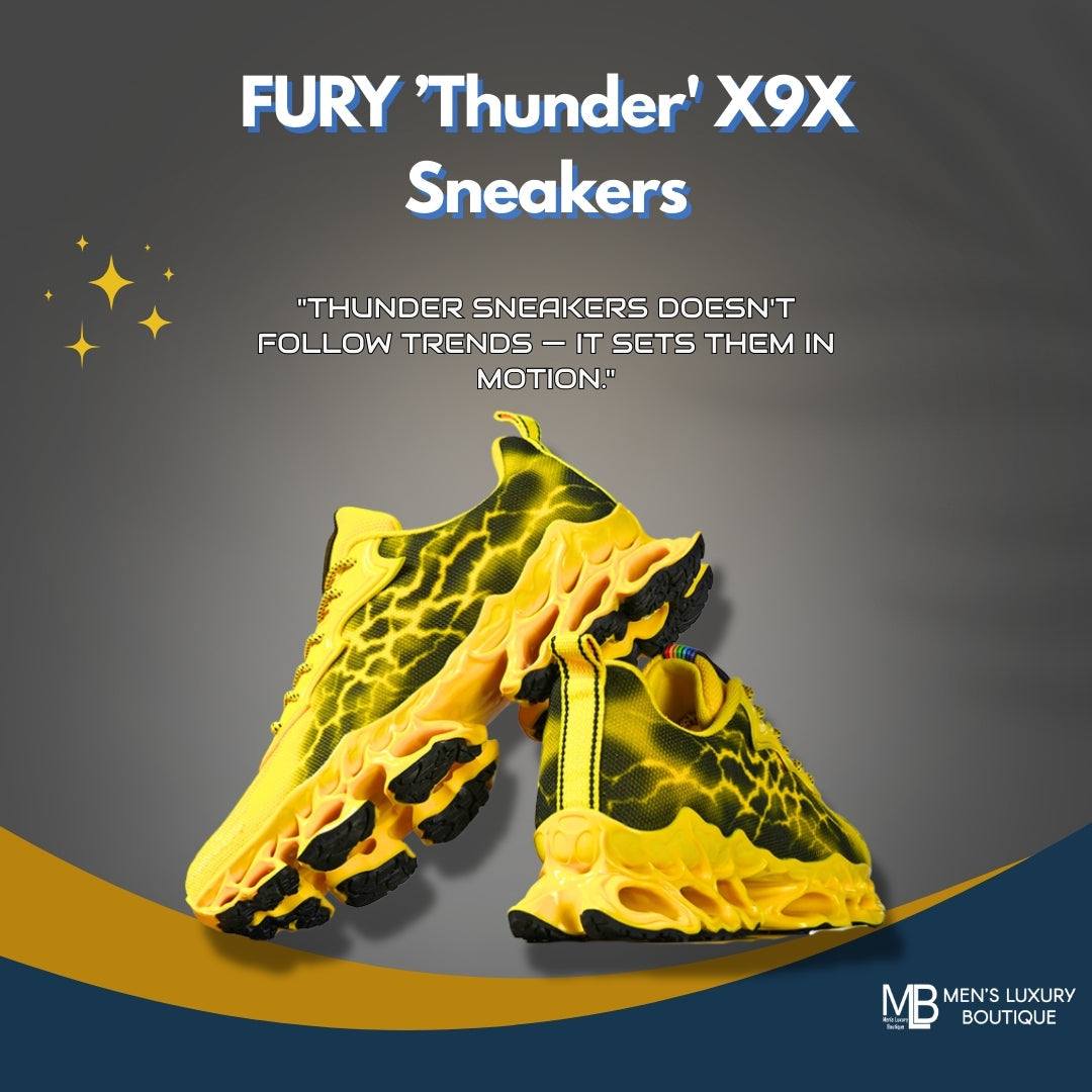 Unleashing the Storm: FURY ‘Thunder’ X9X Sneakers Strike with Bold Inn – Men's Luxury Boutique ...