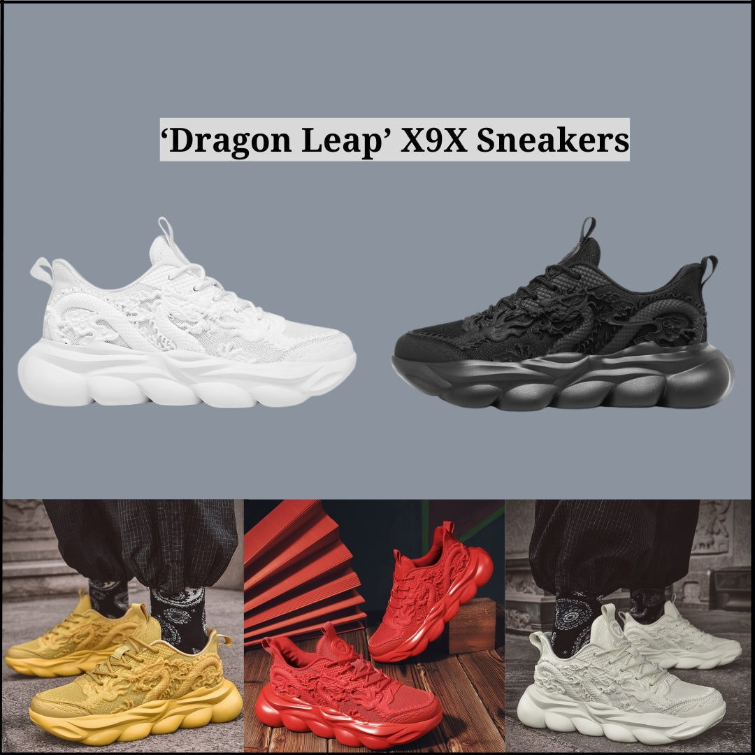 Unleashing Elegance: The 'Dragon Leap' X9X Sneakers by Men's Luxury Bo ...